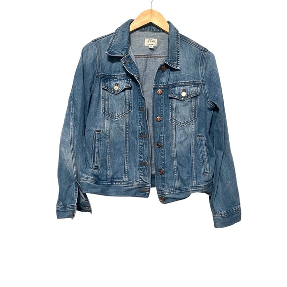 J. Crew | Jackets & Coats | Classic Blue Denim Jacket Jcrew Denim ...